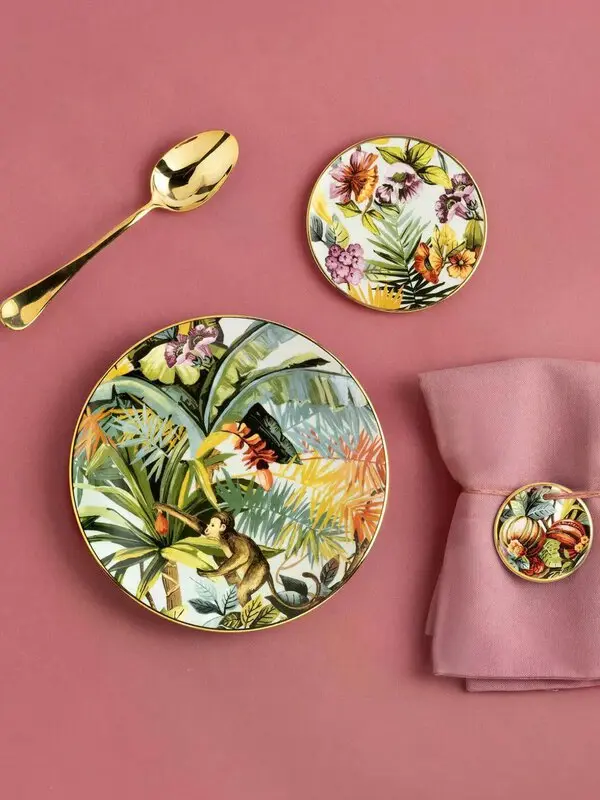 SIMONE GUIDARELLI HOME Jungle Dessert Plate