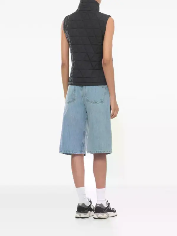 K-WAY Quilted Sleeveless Gilet With High Neck