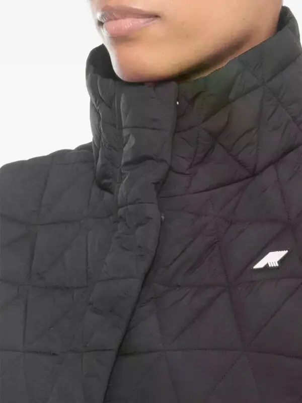 K-WAY Quilted Sleeveless Gilet With High Neck