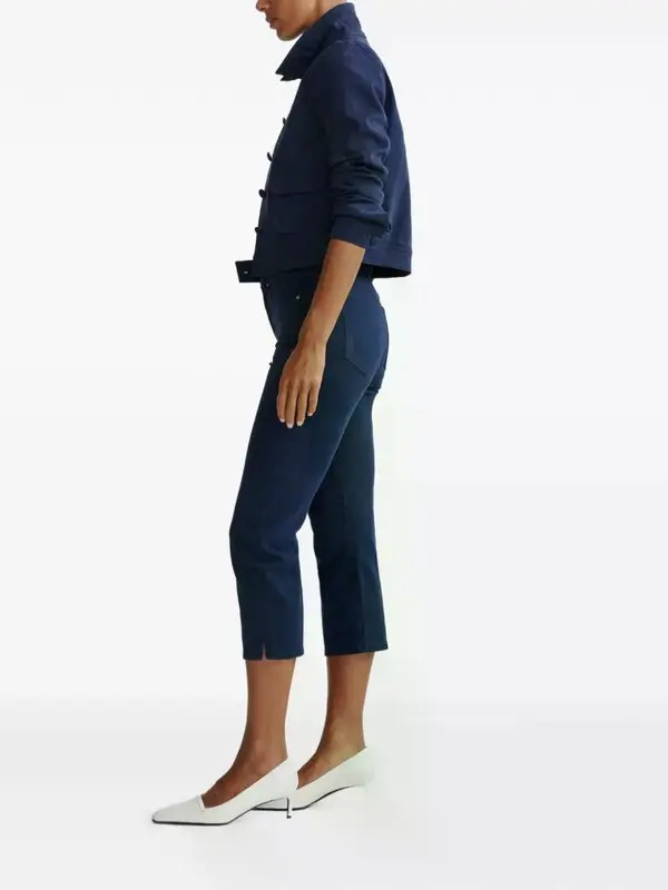 DL1961 Cropped Denim Jacket With High Neck
