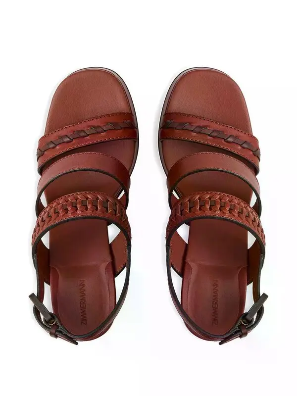 Zimmermann Alchemy Woven Platform Sandals