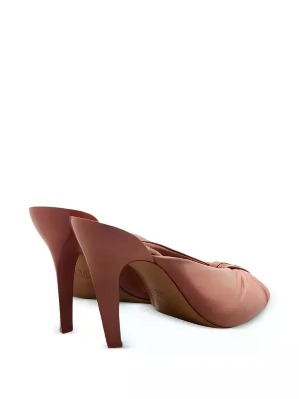 Chloé Suzie Knotted Peep-toe Sandals - Pink