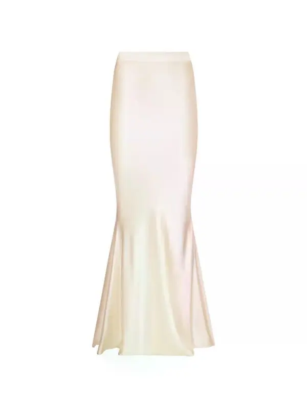 ALEXIA & ANTONIA Bias-cut Flared-hem Maxi Skirt