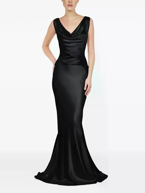 ALEXIA & ANTONIA Bias-cut Maxi Skirt