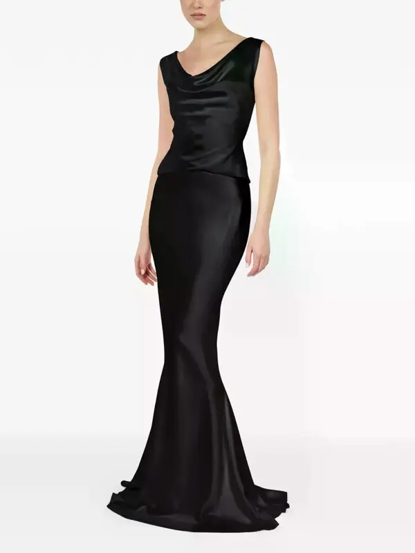 ALEXIA & ANTONIA Bias-cut Maxi Skirt