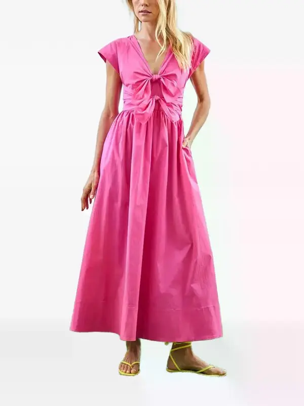 Hunter Bell Calista Bow V-neck Dress