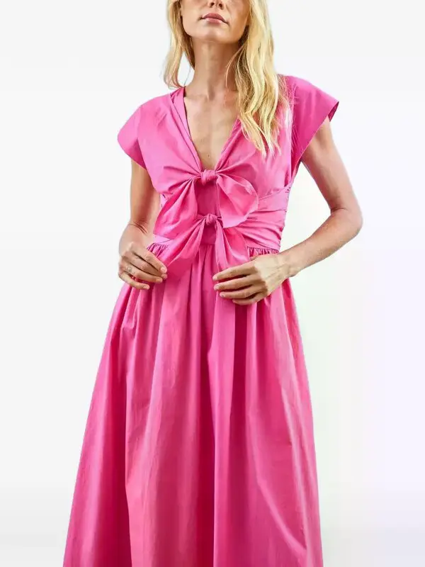 Hunter Bell Calista Bow V-neck Dress