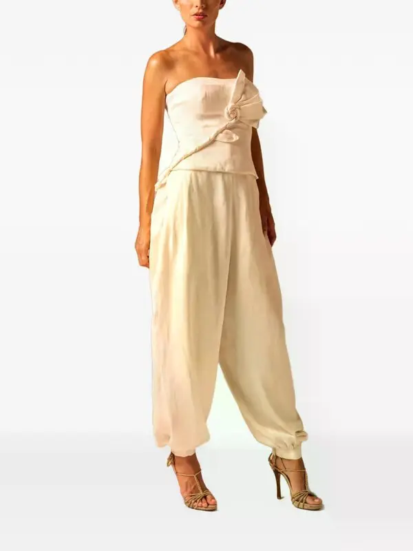 JBQ Gathered Ankle Trousers With Side Pockets