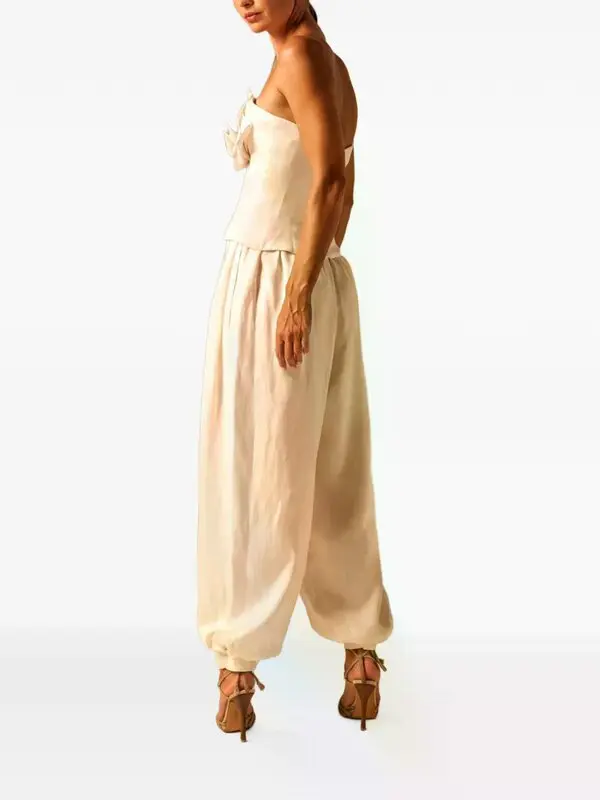 JBQ Gathered Ankle Trousers With Side Pockets