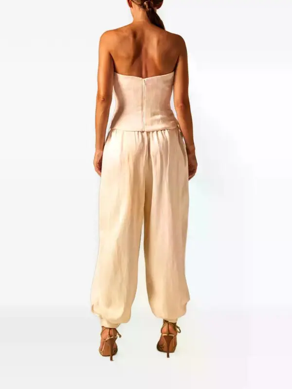 JBQ Gathered Ankle Trousers With Side Pockets