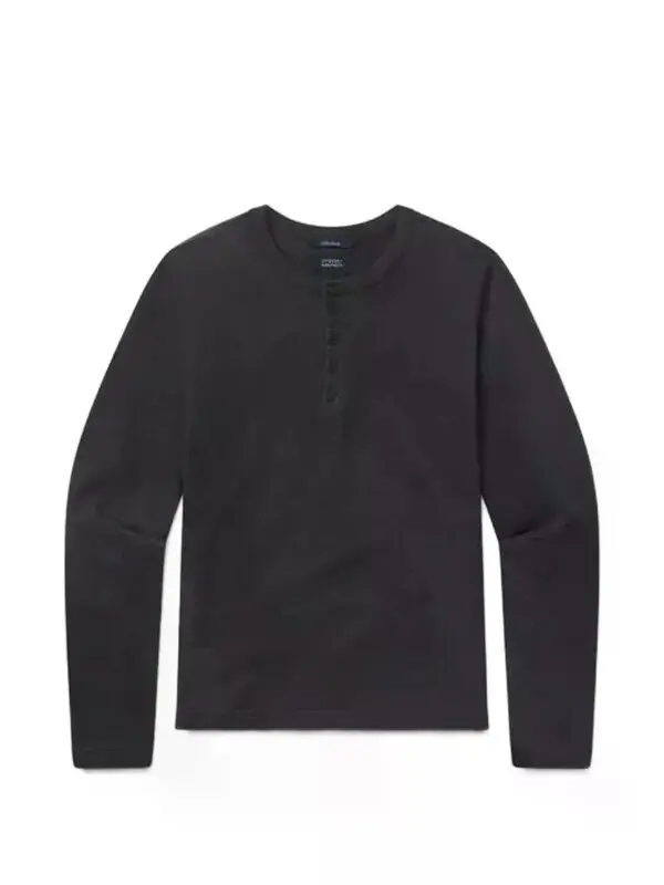 Citizens Of Humanity Buttoned Long-sleeve T-shirt - Black