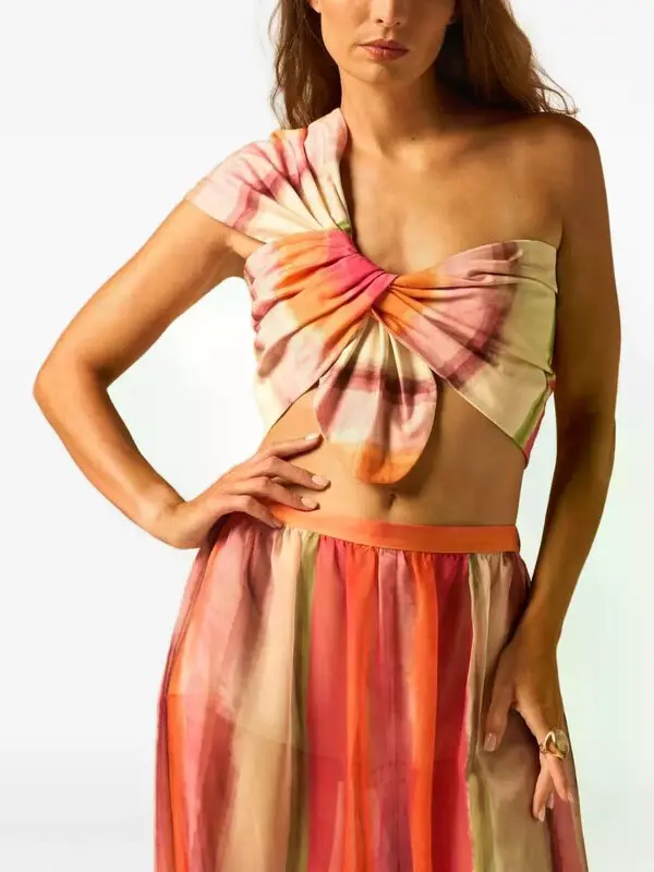 JBQ Camelia Gathered One-shoulder Top