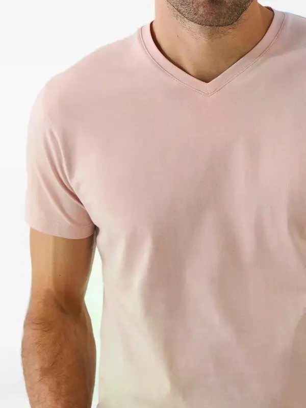 PATRICK ASSARAF V-neck T-shirt - Pink