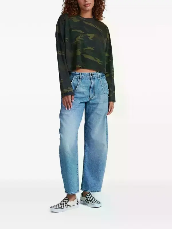 ASKK NY Lenox Pocket Wide Leg Denim Jeans