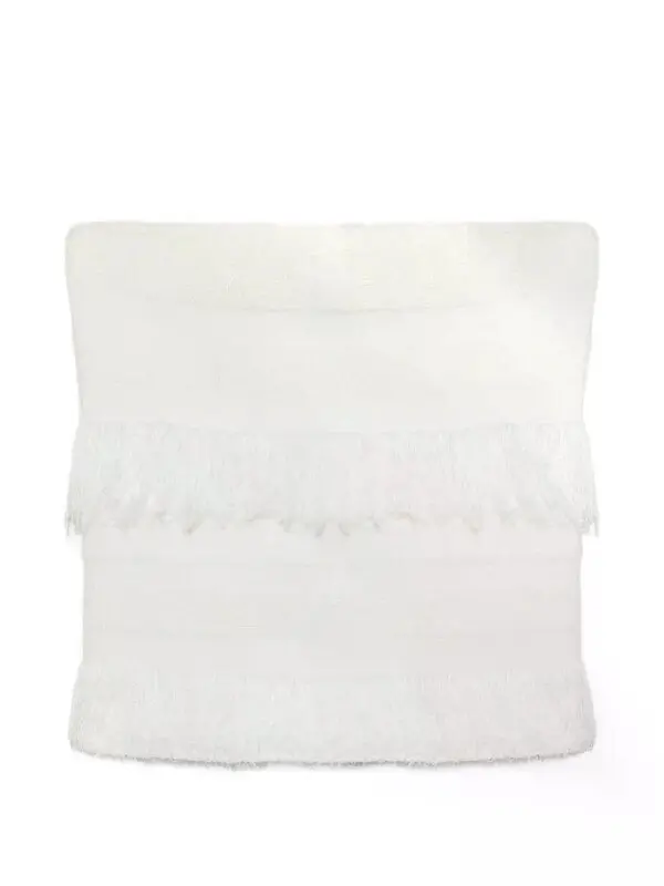 Simkhai Cairo Fringed Tube Top - Neutrals