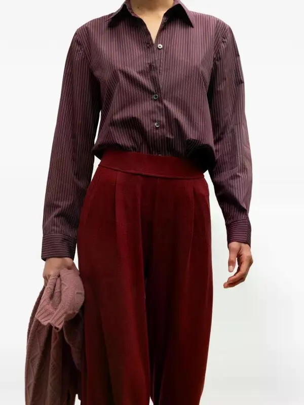 LESET Lauren Pleated Wide-leg Trousers