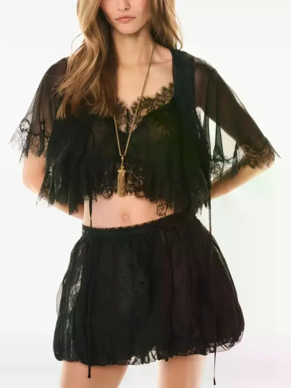 LoveShackFancy Thessisa Lace Top