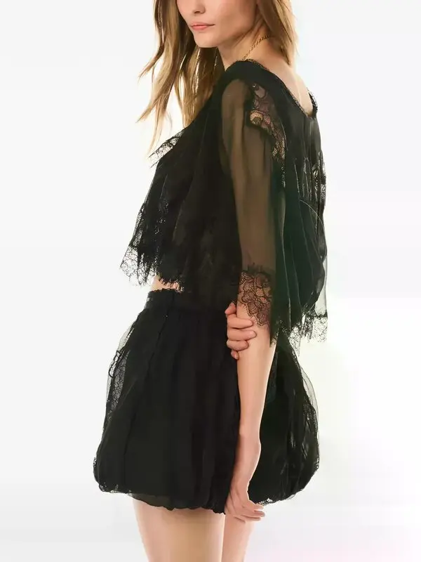 LoveShackFancy Thessisa Lace Top