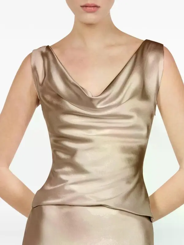 ALEXIA & ANTONIA Cowl-neck Blouse