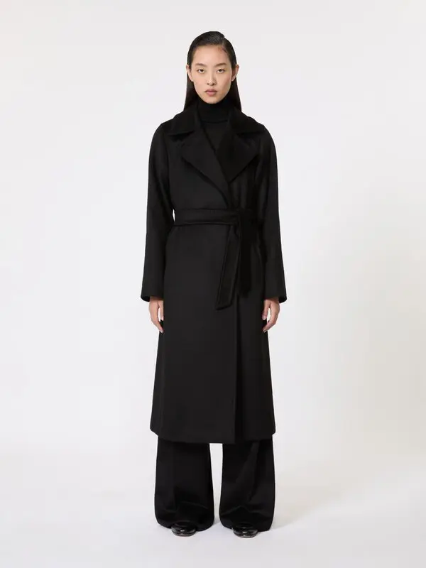 Max Mara Manuela Camel Hair Coat - Black