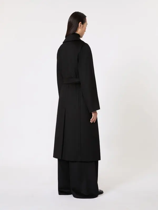 Max Mara Manuela Camel Hair Coat - Black