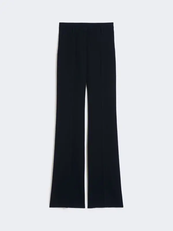 Max Mara Flared Cady Trousers - Navy