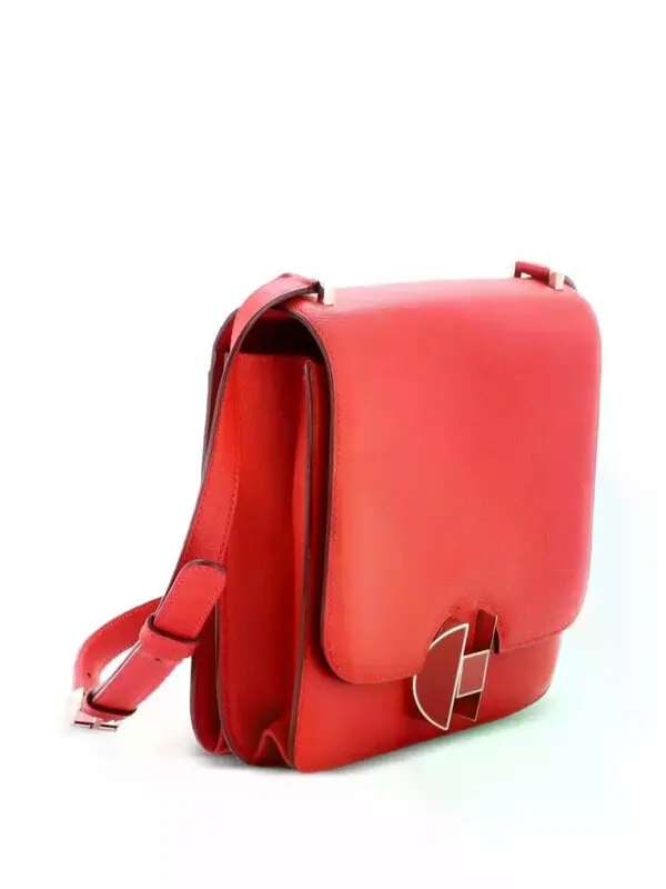 Hermès 2002 Evercolor 20 Shoulder Bag - Red