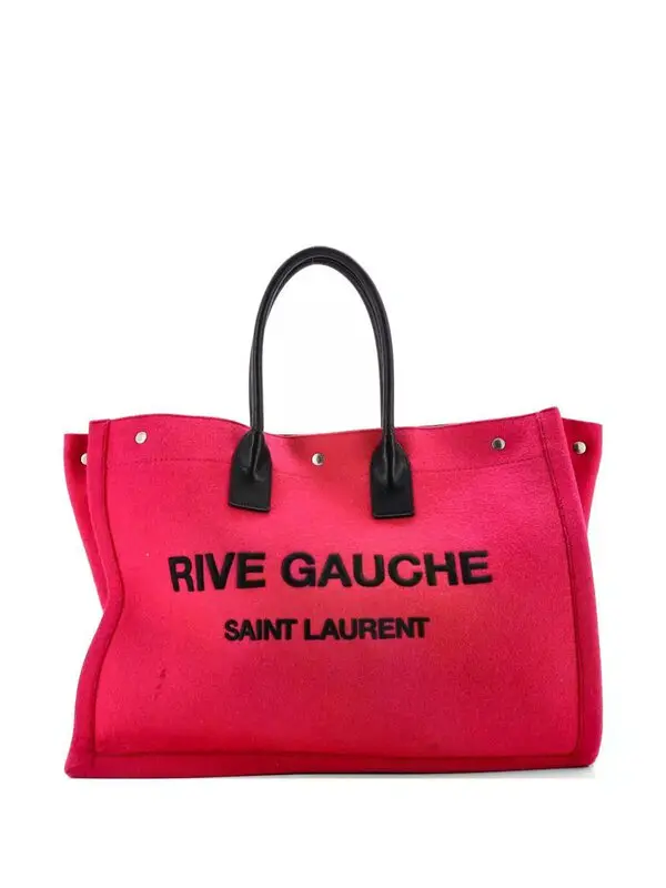 Saint Laurent Rive Gauche Shopper Large Tote Bag - Pink