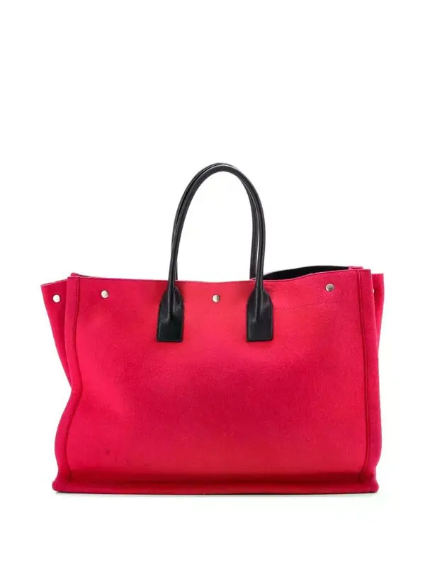 Saint Laurent Rive Gauche Shopper Large Tote Bag - Pink