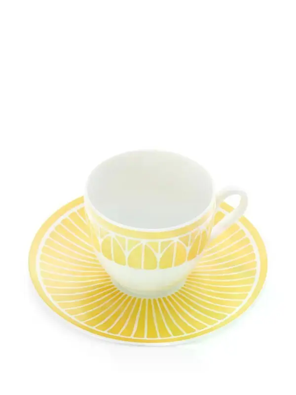 Christofle Printed Espresso Cup Set - Yellow