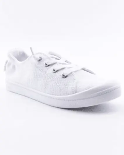 Roxy Bayshore Plus Wide Width Sneaker - White/white