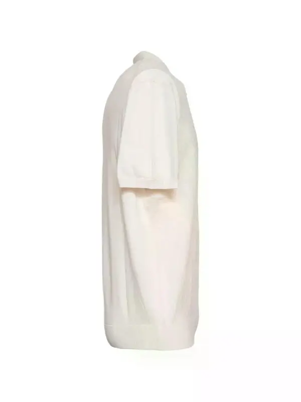 Fedeli Gabriel Giza Three-button Classic Polo Shirt - Neutrals