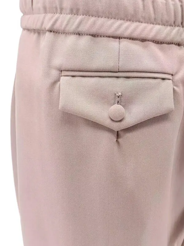 Dolce & Gabbana Wool Poplin Drawstring Trousers