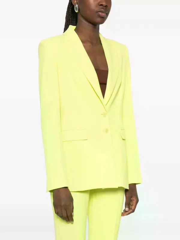 Patrizia Pepe Long-sleeve Buttoned Blazer - Green