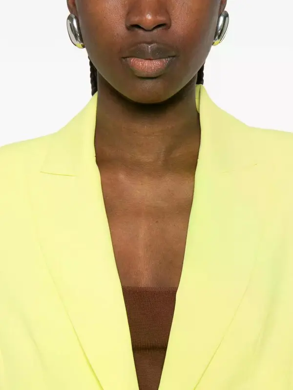 Patrizia Pepe Long-sleeve Buttoned Blazer - Green