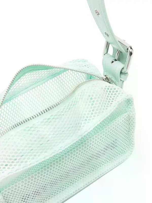 Patrizia Pepe Small Mesh Shoulder Bag - Green