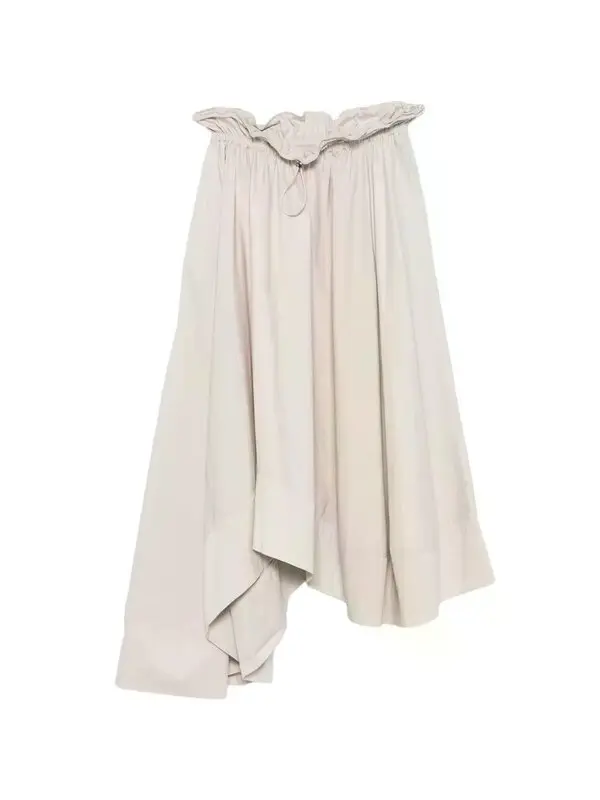 ISABELLE BLANCHE Drawstring Asymmetric Midi Skirt