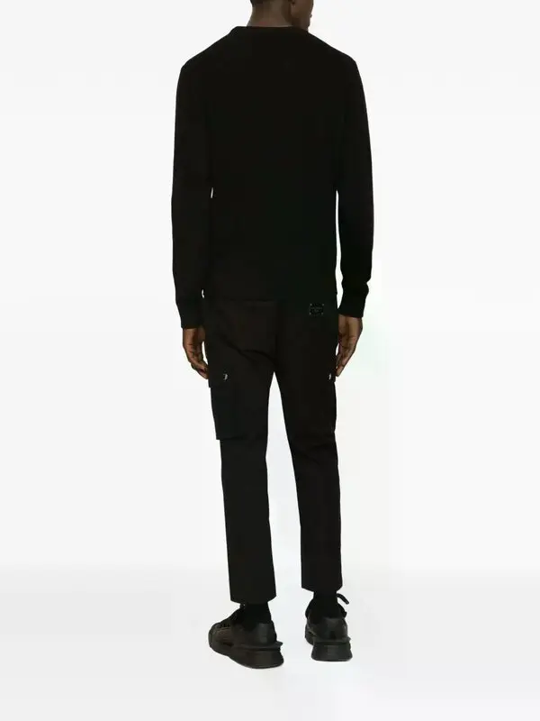 Dolce & Gabbana Wool Round-neck Sweater With Branded Tag