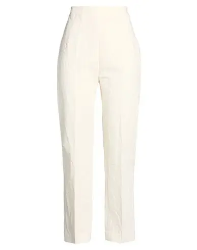 GENTRYPORTOFINO Pants Ivory Size Cotton, Linen - White