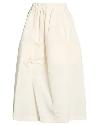 GENTRYPORTOFINO Midi Skirt In Cotton And Linen - White