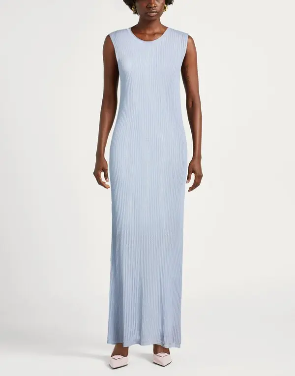 FISICO Maxi Dress In Viscose And Polyester - Blue