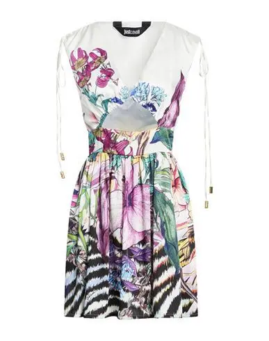 Just Cavalli Floral Mini Dress - Purple