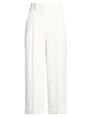 Peserico Straight-leg Pants With Folded Hem - White