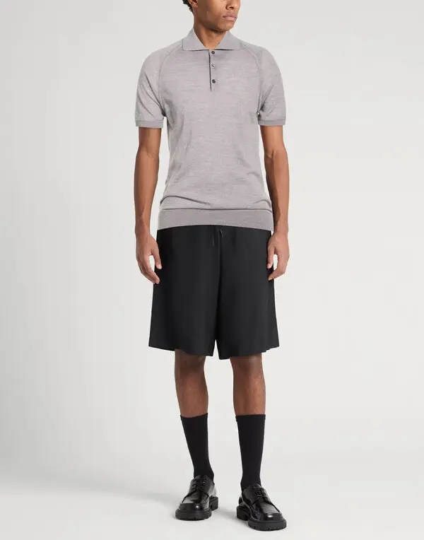 Dsquared2 Virgin Wool Mélange Polo Sweater - Grey