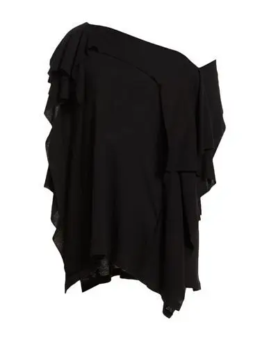 Yohji Yamamoto Cotton Knit Short Sleeve Sweater - Black