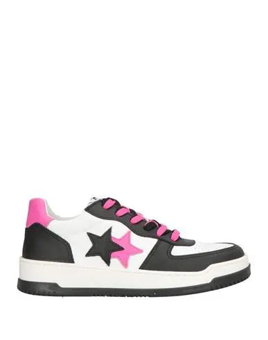 2STAR Leather Low-top Sneakers - Black