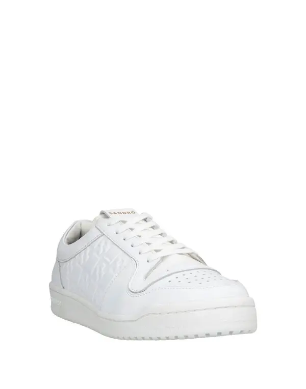 Sandro Low-top Leather Sneakers - White