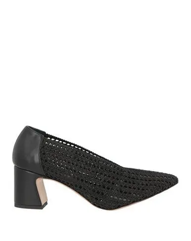NILA & NILA Textile And Leather Pumps - Black