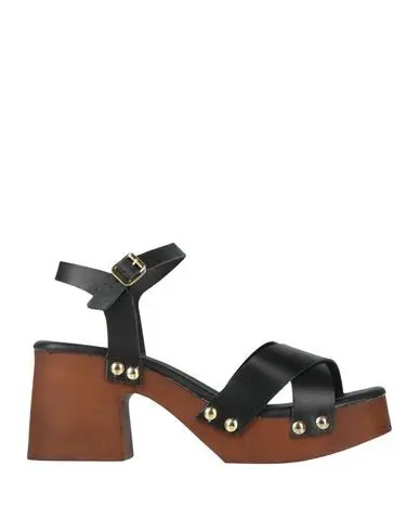 NILA & NILA Leather Clogs - Black