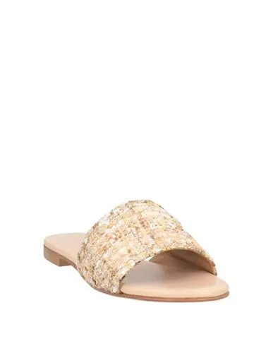 NILA & NILA Multicolor Tweed Slide Sandals